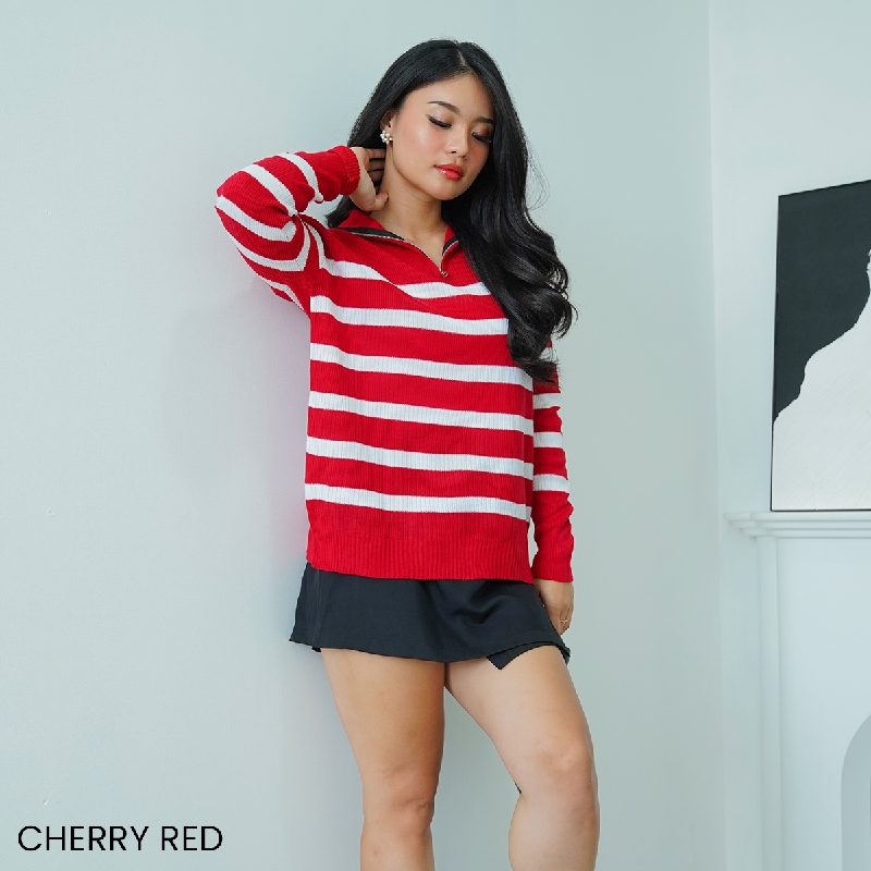 VR7 B45 RRR COD RO TGR FW99 Sweater Rajut Stripe Azura (New Model ...